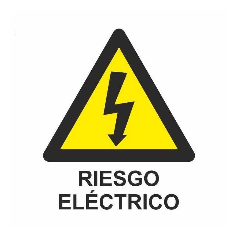 Señal TRIÁNGULO RIESGO ELÉCTRICO Señal de riesgo - peligro - eléctricas