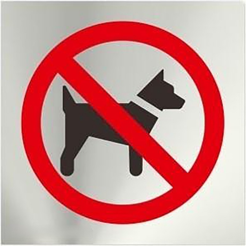 Señal PROHIBIDO PERROS - Placa informativa